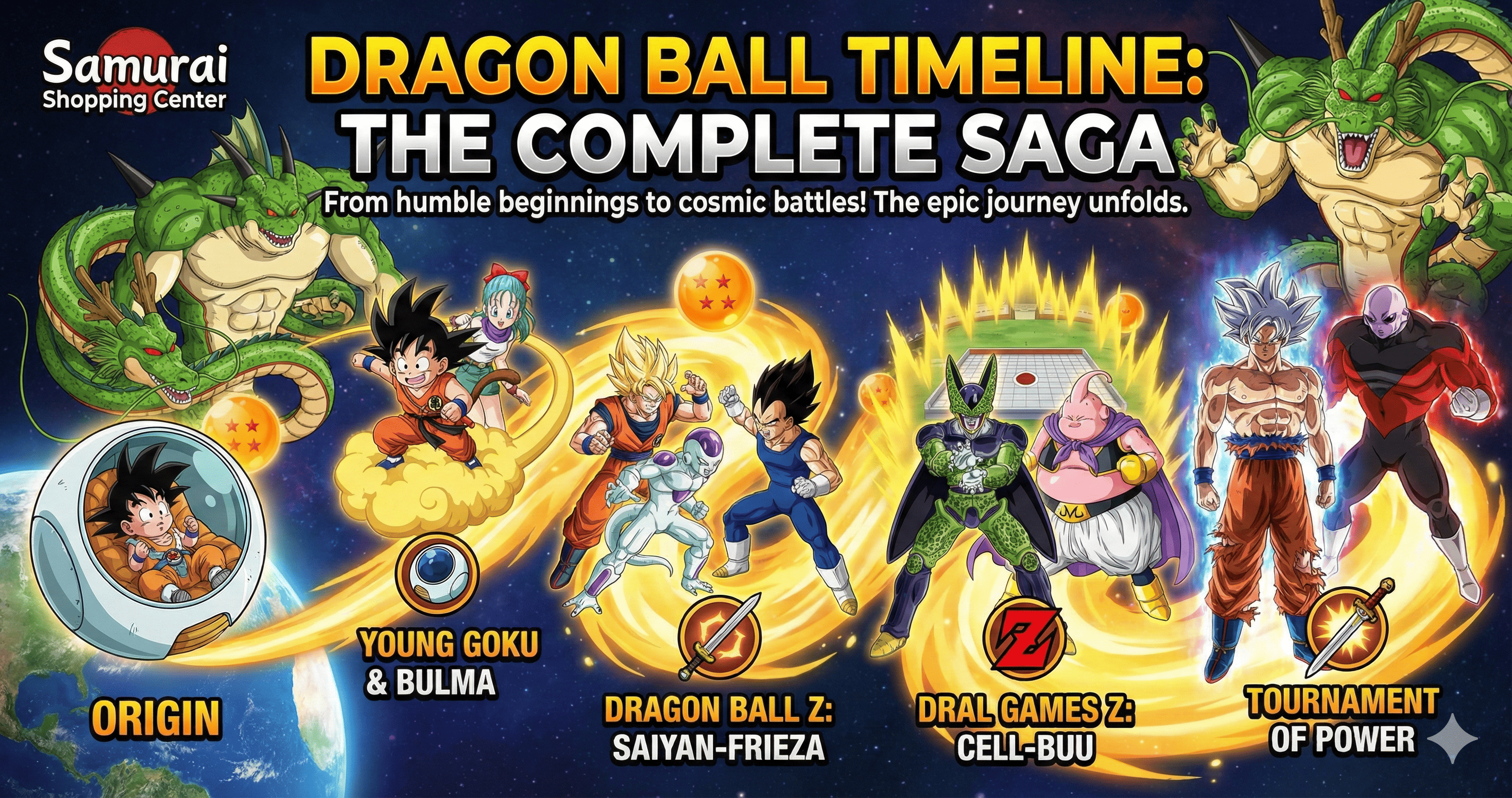 Complete Explanation of the Dragon Ball Timeline | Summary of the Story ...