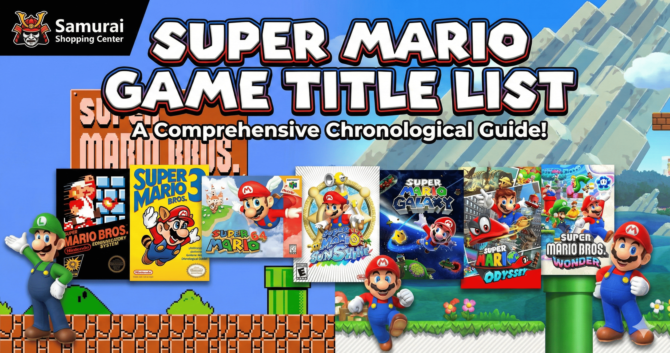 List of Super Mario Series Game Titles | All Works in Chronological ...